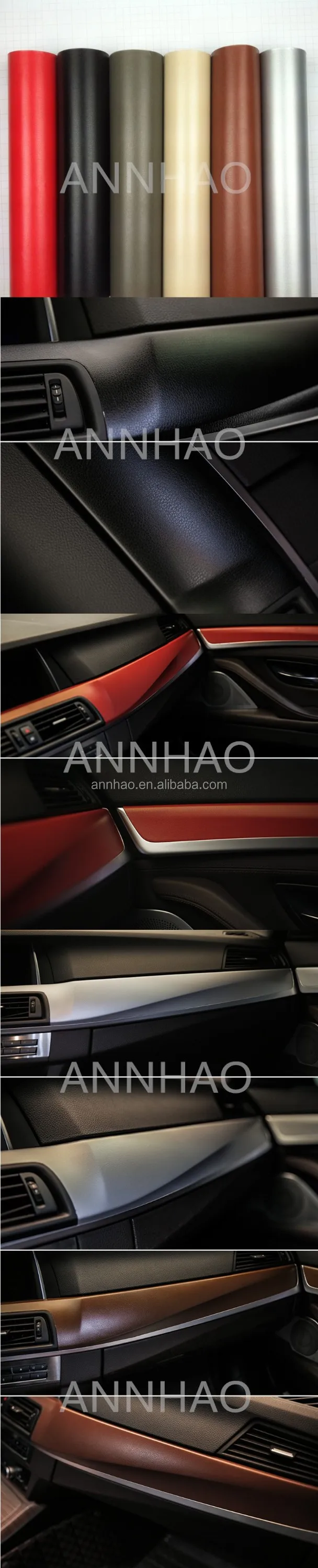 Auto Dashboard Decoration Car Wrap Vinyl Leather Sticker