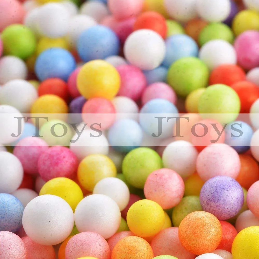 Mini Styrofoam Balls Slime Supplies Colorful Small Polystyrene Foam ...