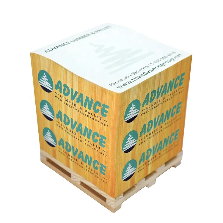 Wholesale 4 Sides Printed Memo Pad with Wooden Pallet