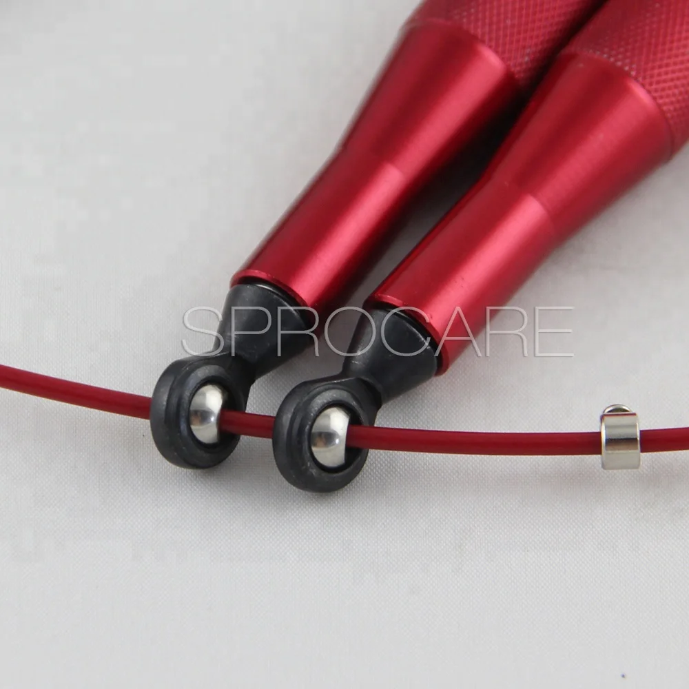 Aluminum Speed Jump Rope Cable Steel Wire Rope Anti-slip Handles Ultra ...