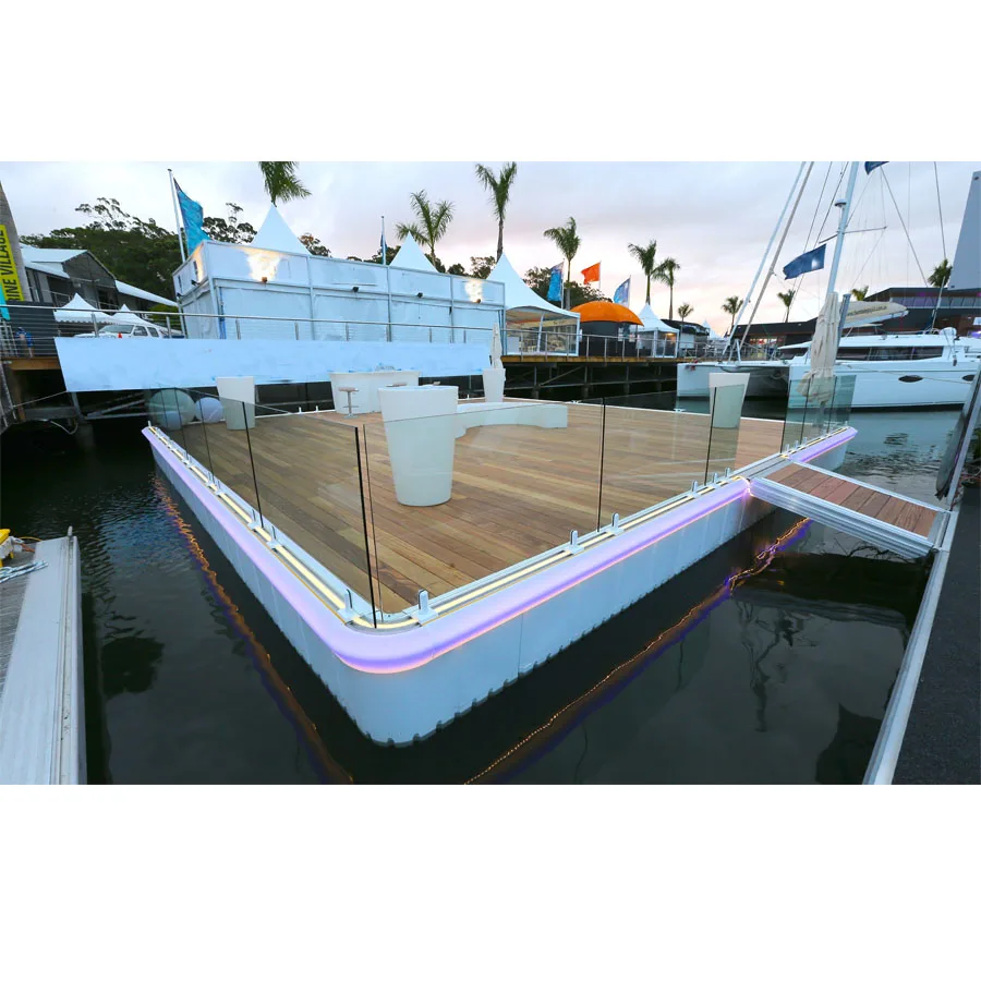 Customized Size Pontoon Marine Dock Platform Decking Airship Terminal ...