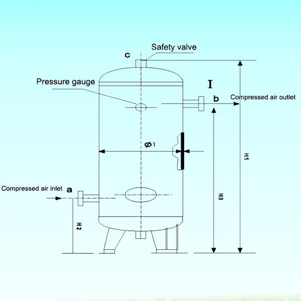 ZAKF Air Receiver Tank ASME - 4000L Carbon Steel Pressure Vessel