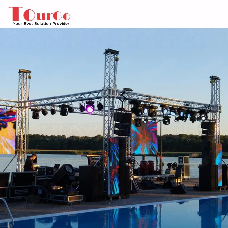 Tourgo Aluminum Ground Support Truss System Lifting Tower Truss For ...