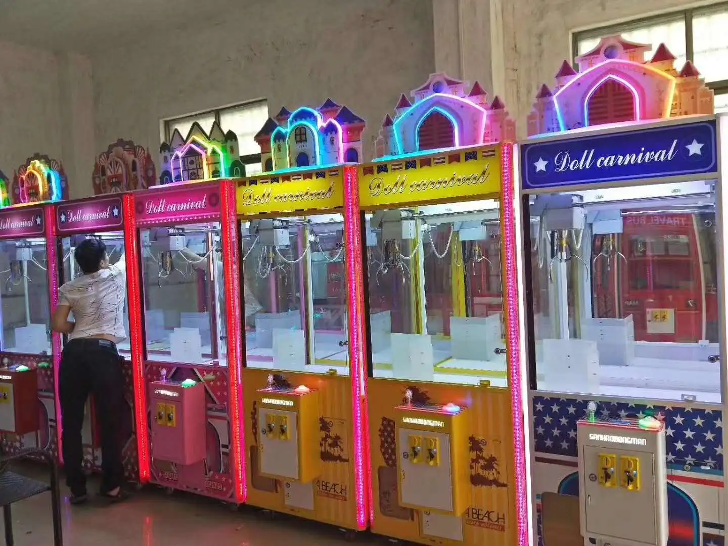 Coin Pusher Games 3d Toy Operated Treasure Hunt Crane Claw Machine ...