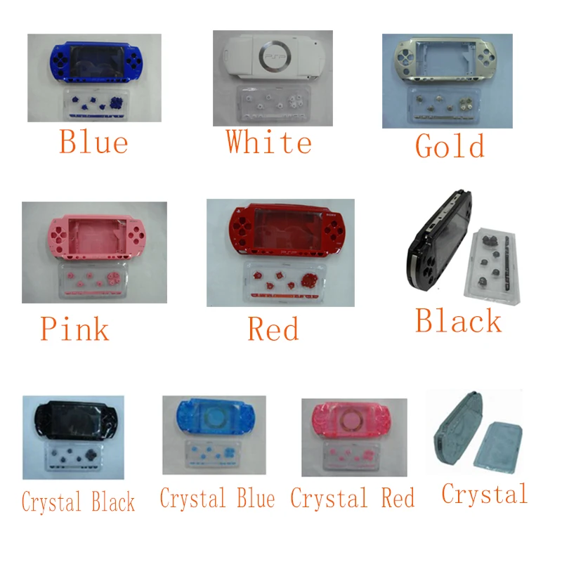 PSP 1000 Full Housing Shell Cover Case Replacement Kits
