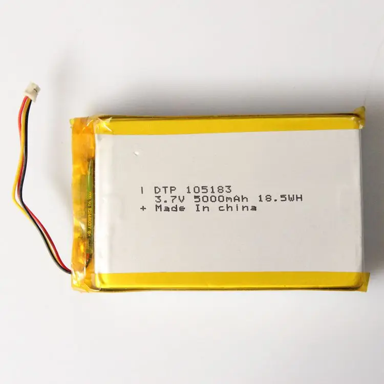 Large li-ion battery rechargeable 5000 mAh 3,7 V 18.5wh lipo battery ...