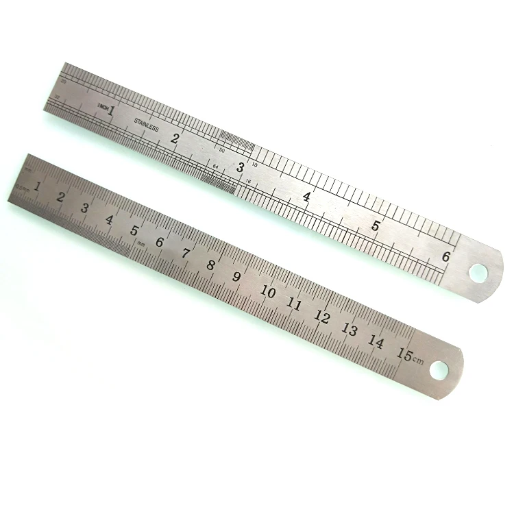 Ster1519 15cm Stainless Steel Measuring Ruler & T Square Oem