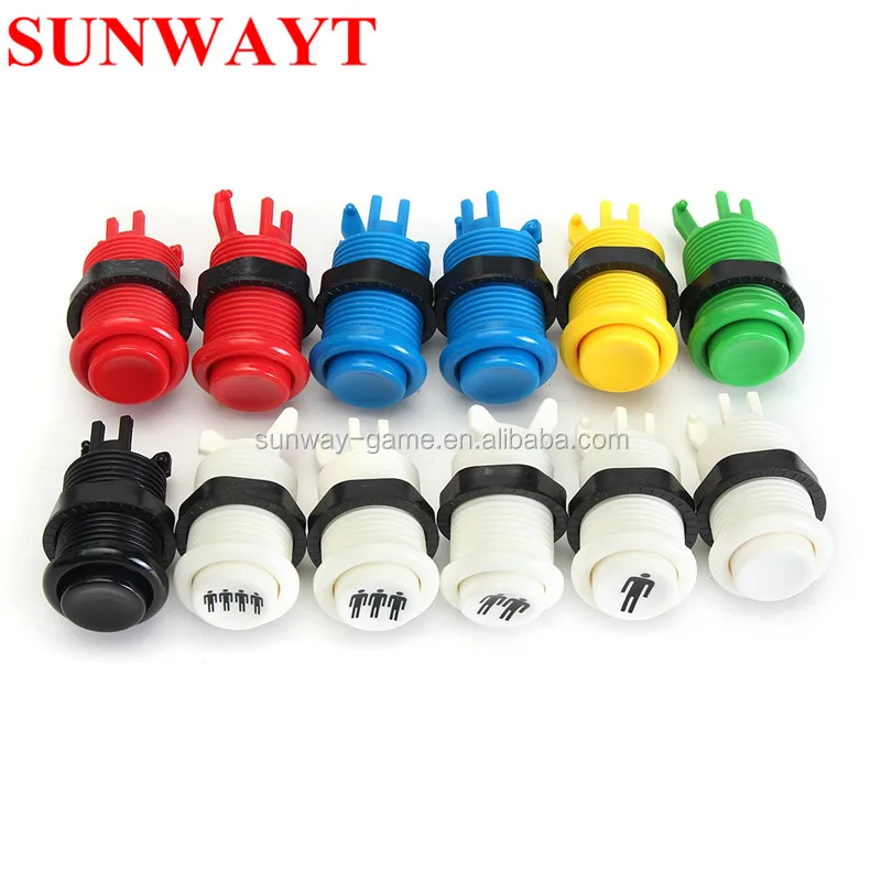 Diy Arcade Kit 1p/2p/3p/4p./coin American Happ Style Push Button Arcade ...