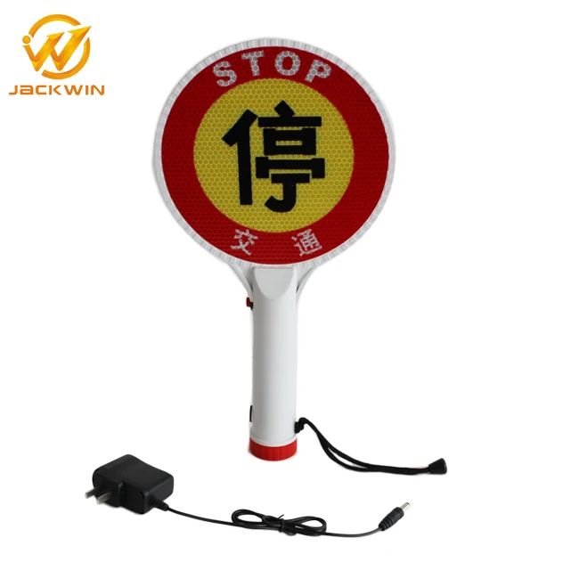 Hand Held Led Warning Light Signs/safety Warning Stop Signs - Buy Led ...