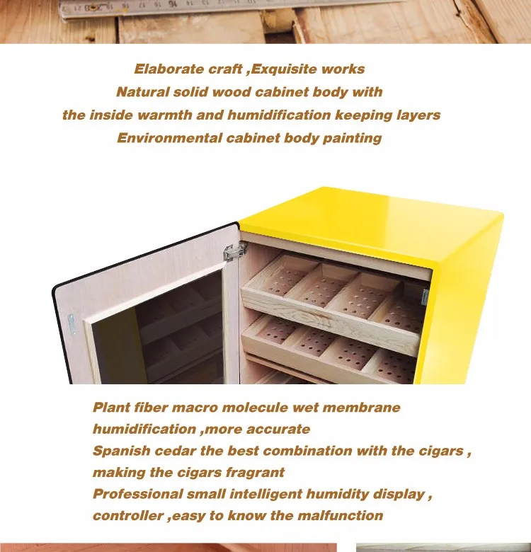 2019 Adjustable Thermostat Electric Cigar Humidors Cooler With Embraco ...