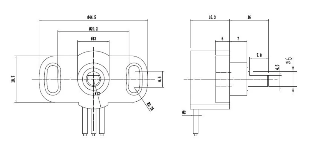 22mm Conductive Plastic Potentiometer Waterproof Potentiometer - Buy ...