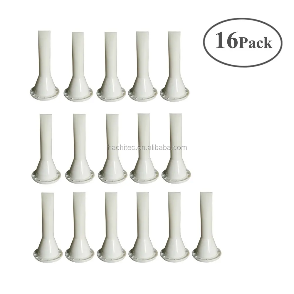 Caulk Gun Nozzles for Sausage Caulk Gun - Flat Mouth Tips, 16-Pack ...