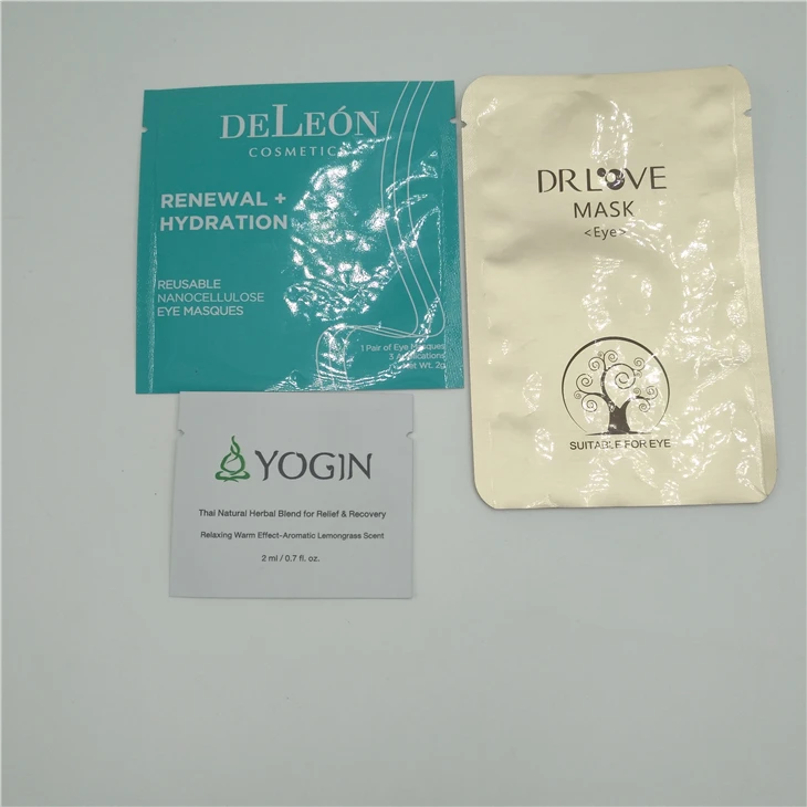 Cosmetic Sample Packaging /cosmetic Small Pouch/ Three Side Seal Sample ...