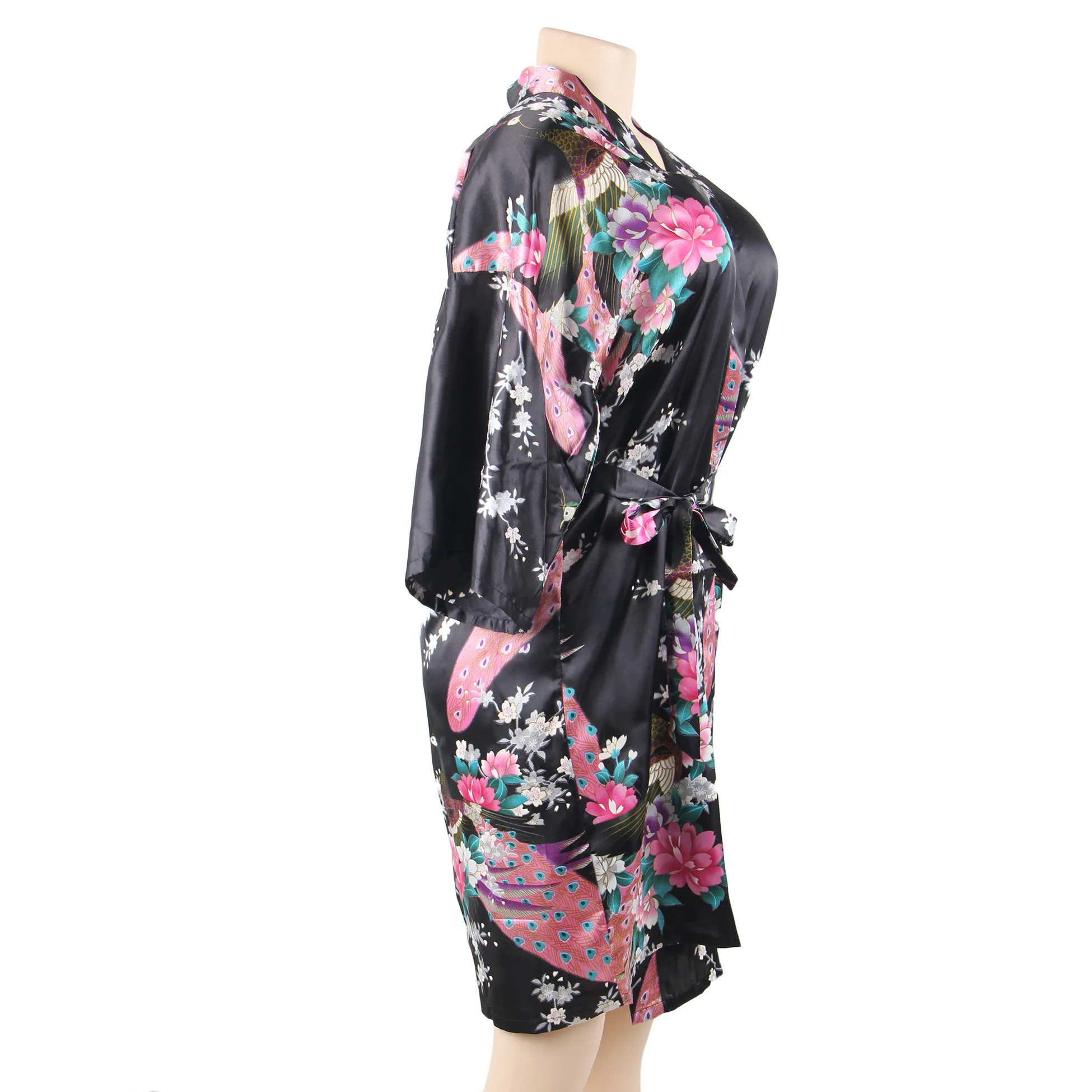 Factory Directly Fashion Dropping Silk Robe Femme - Buy Silk Robe Remme ...