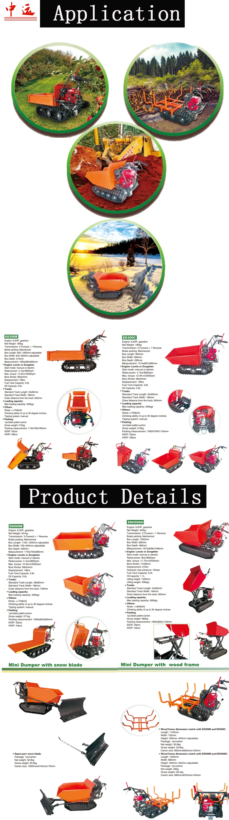 Walk-behind Mini Crawler Dump Truck With Hydraulic System - Buy Crawler ...