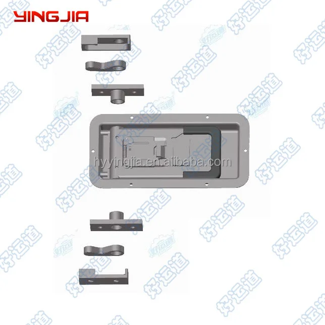 Truck Recessed Side Door Camlock Container Door Push Handle Lock 02342d ...