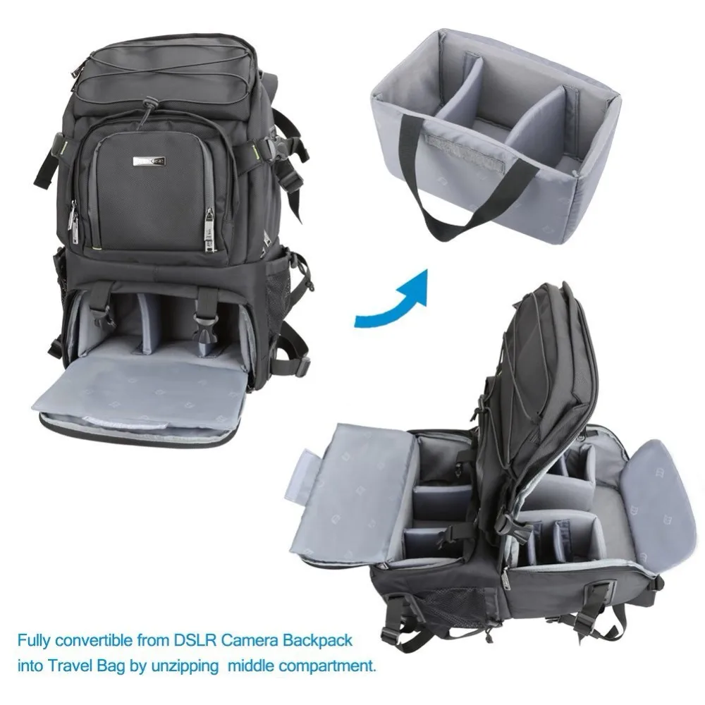 Large DSLR Camera Bag Laptop Travel Backpack - Focus DC21878