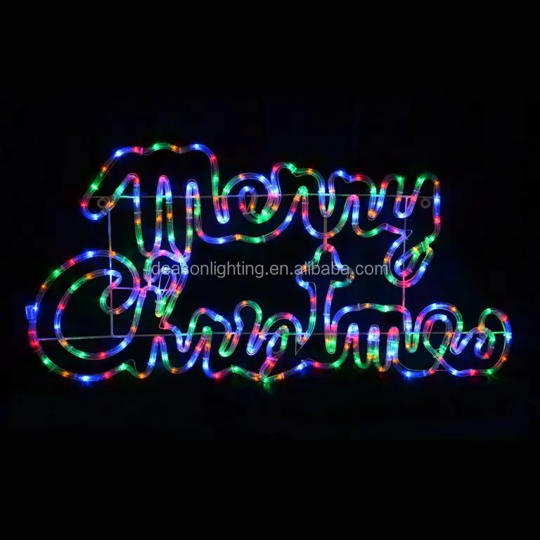 Outdoor Merry Christmas Lighted Sign - 50000 Hours Lifespan