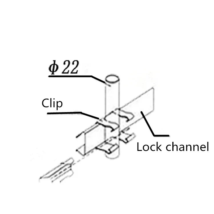 Skyplant Connector Of Lock Channel And Pipe Aluminum Lock Profile Lock ...