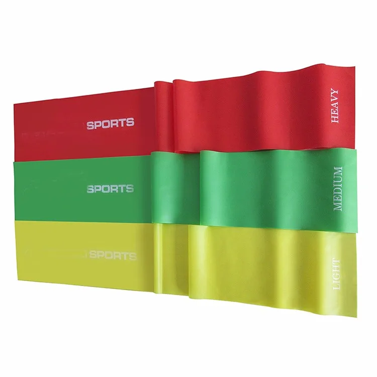 Latex Rubber Yoga Sports Exercise Stretch Resistance Elastic Stretch ...