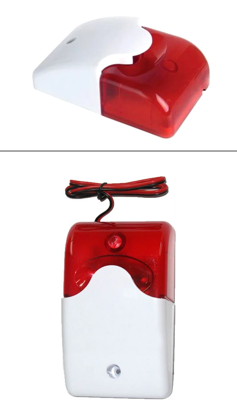 Mini Strobe Siren 24v Dc/ac Security Sound And Light Alarm Siren - Buy ...