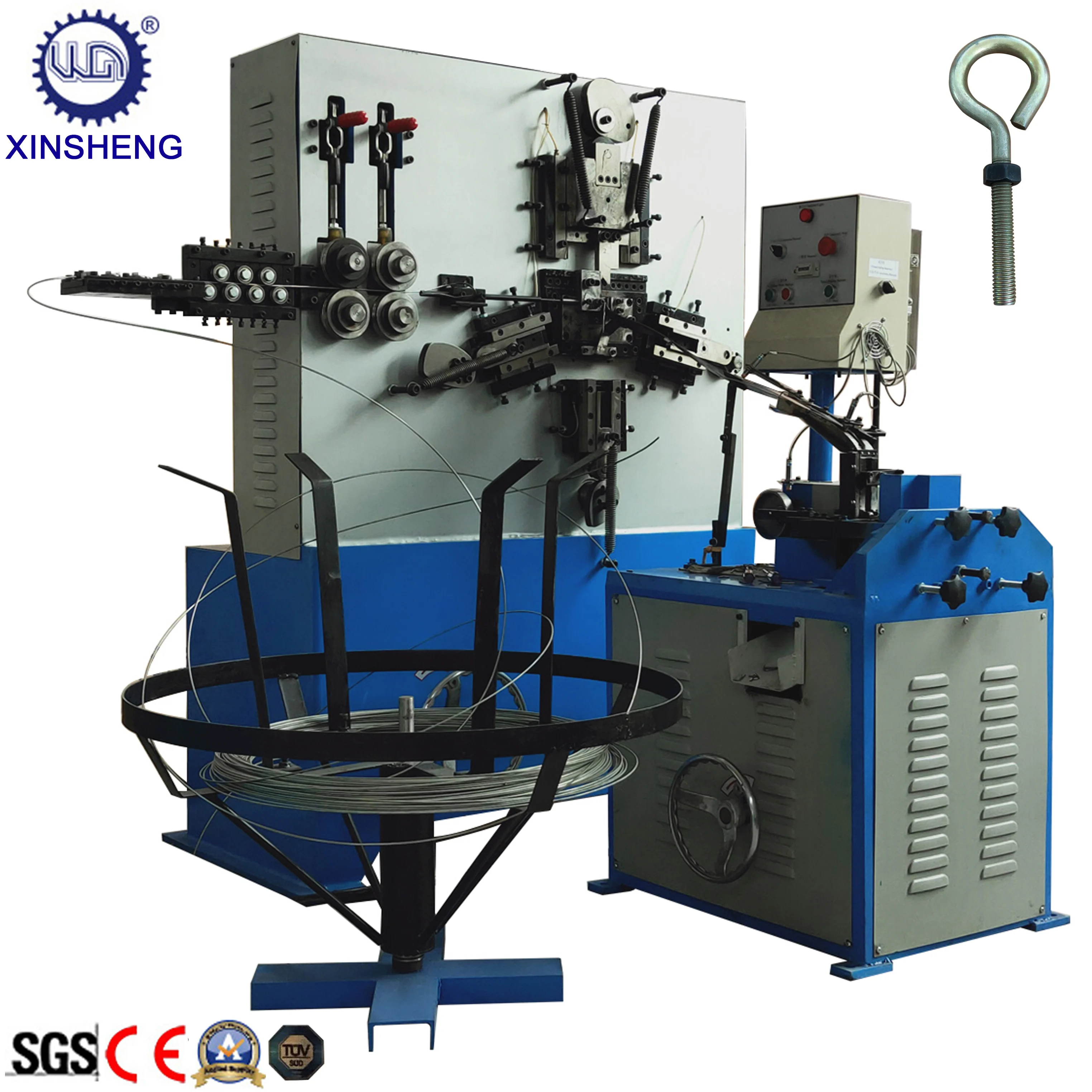 Large Wire Diameter Steel Hanger Hook Machine Customized Eye Hook ...