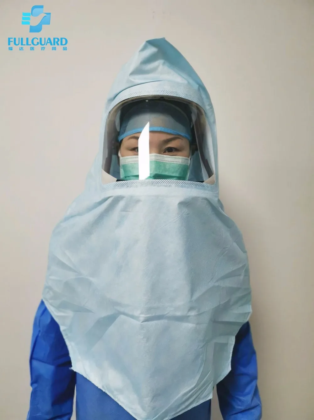 Disposable Surgical Hood Face Shield And Surgical Toga For Clinic ...