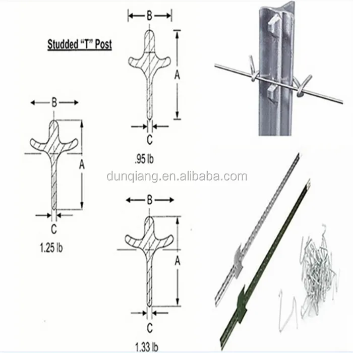 Cheap Metal Used Studded T Posts for Sale Texas Promotion