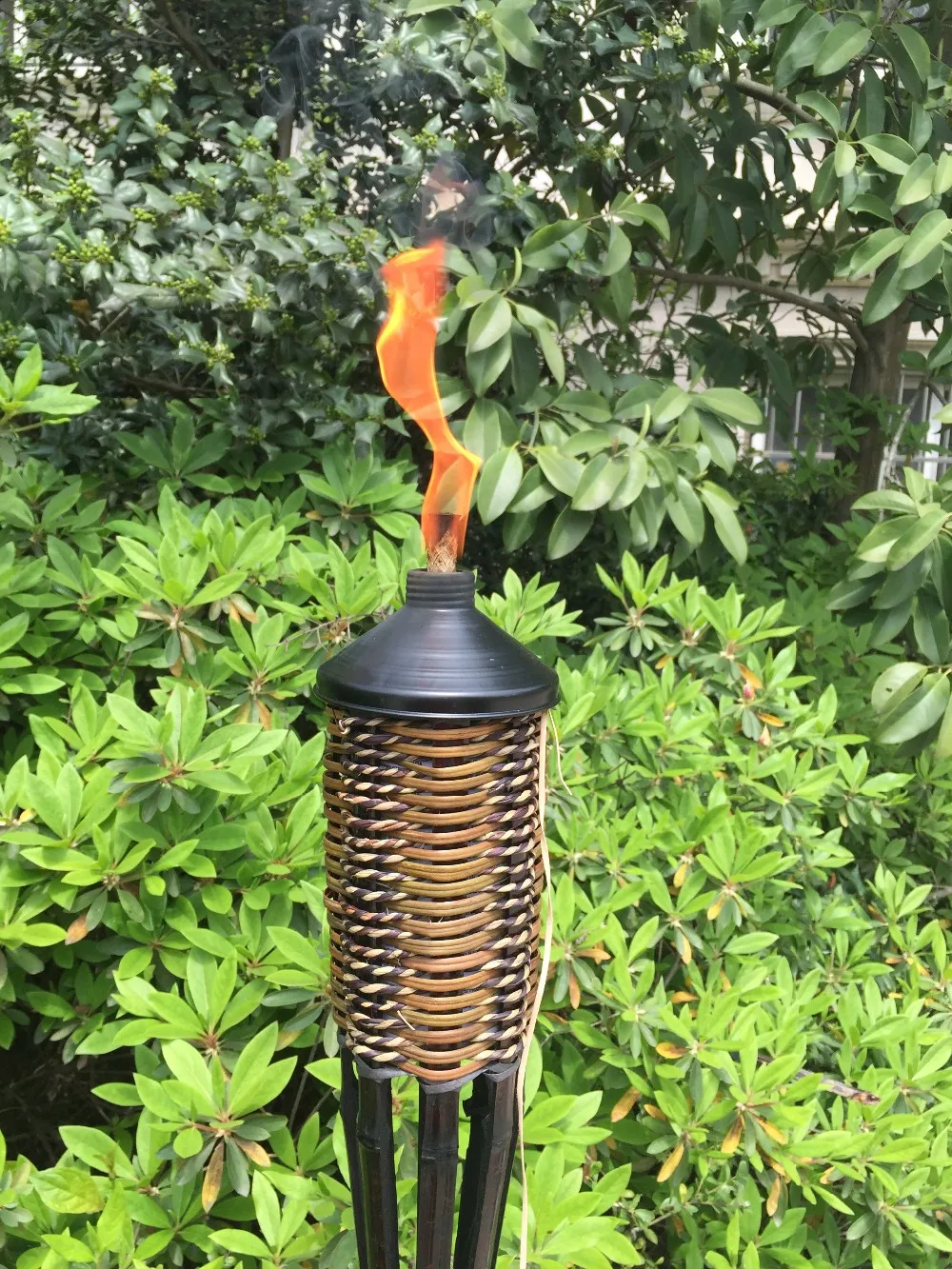 Outdoor Pwder Coated Metal Garden Torch Tiki Torch Metal Promotion ...