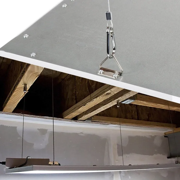 Led Panel Light Hanging Systems Steel Wire Cable Ceiling Suspension ...