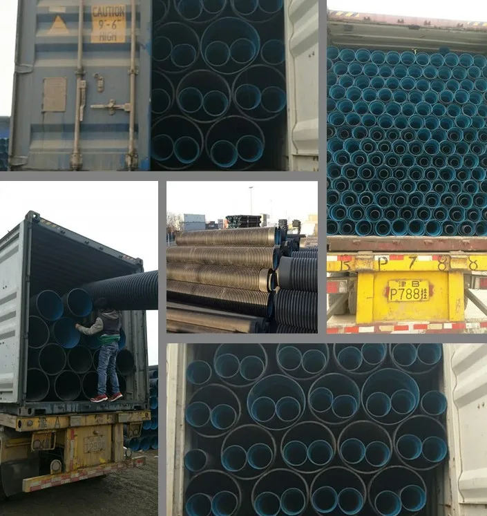 36 Inch HDPE Double Wall Corrugated Pipe for Drainage