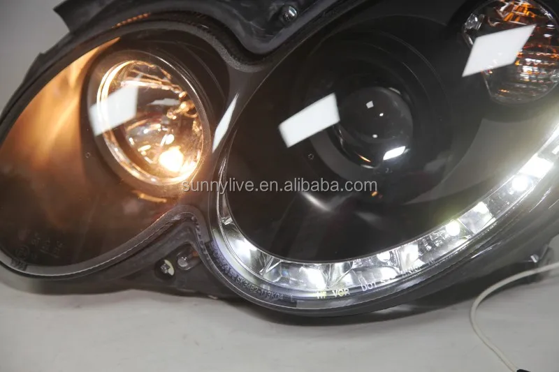 Upgrade CLK W209 LED Headlights - Non Angel Eyes 2004-2009