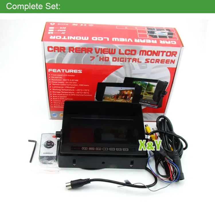 7 Inch Digital Color Tft Lcd Monitor With Sun Visor Xy-2073w - Buy 7 ...