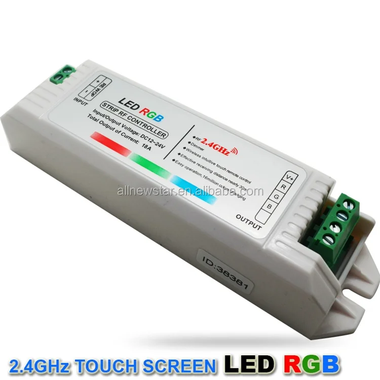 Rgbw Led Controller Hub + Rf 2.4g Touch Remote + 4pcs 4 Zone Controller ...