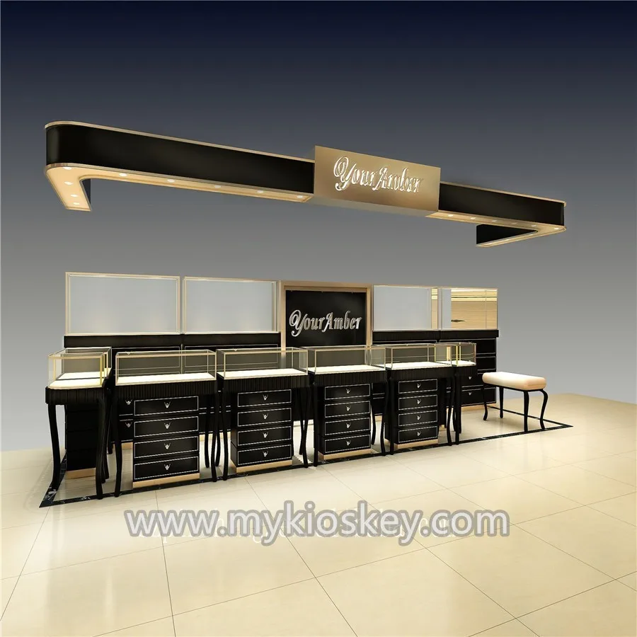 Free 3D Jewellery Shop Counter Design - Durable & Stylish
