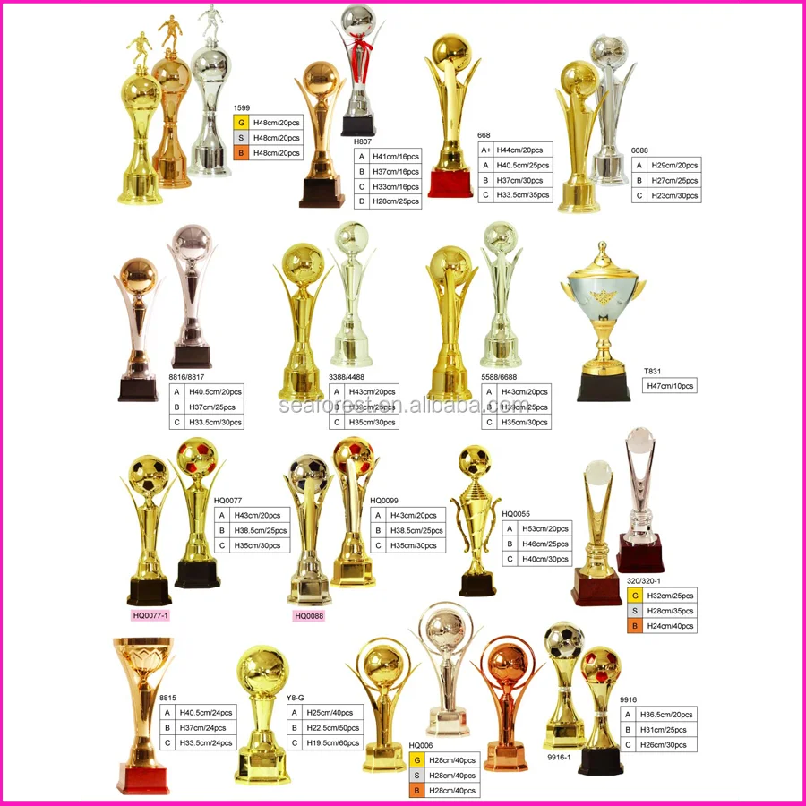 World Cup Award Replica Metal Soccer Trophies,Cheap Plastic Football ...