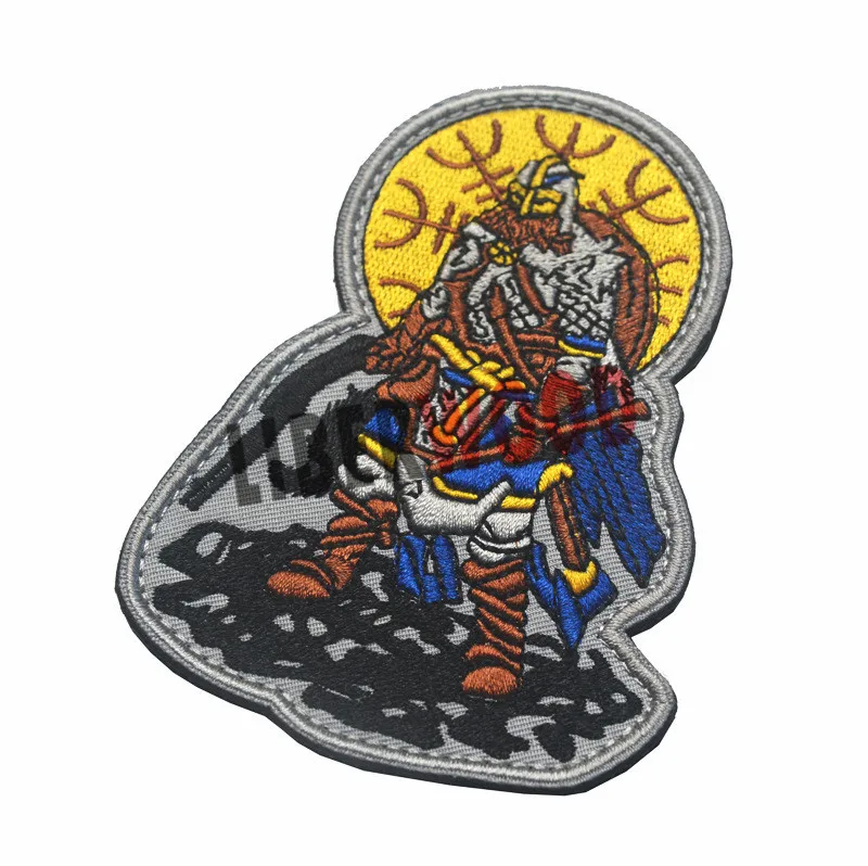 Japan Samurai Vikings Warrior Patch Military Tactical Morale Badge Hook ...