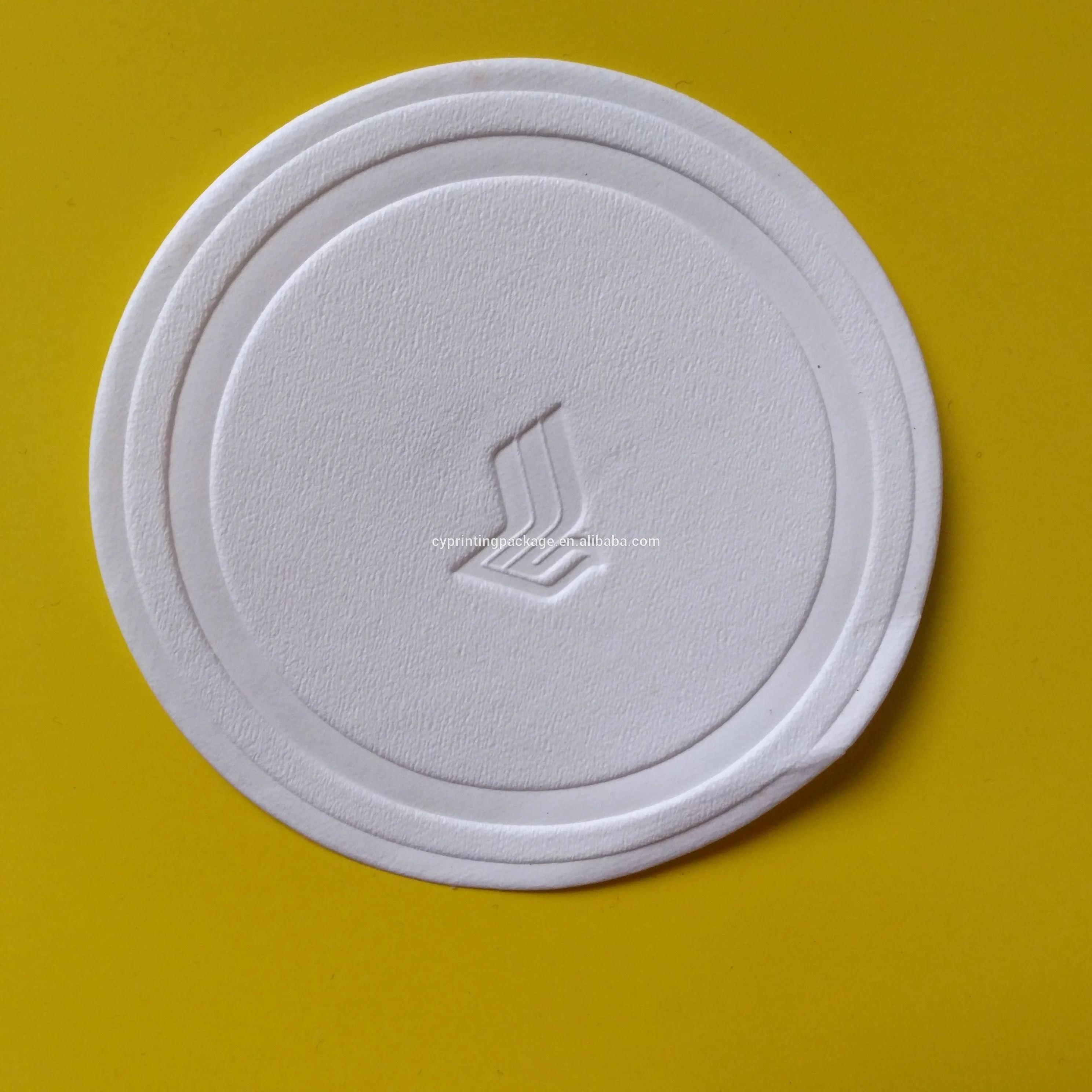 Paper Cup Coaster Hot Foil Promotional Disposable Tissue Paper Coaster ...