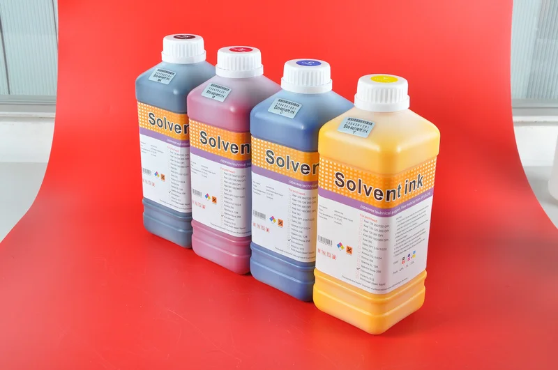 Low Smell Vivid Colors Konica512i/30pl Solvent Tinta For Allwin/funsun ...