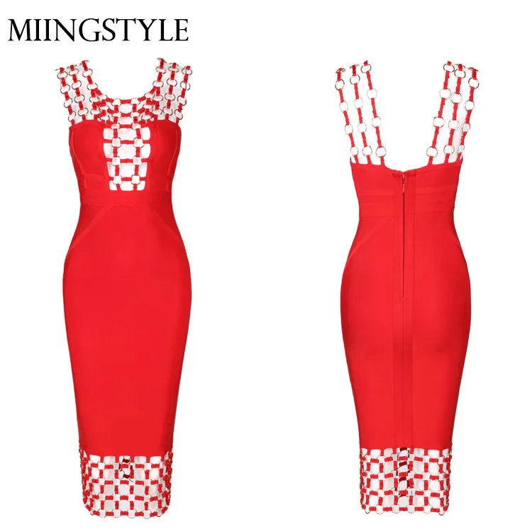 2017 Latest Design Sexy Evening Midi Dress Sexy Beaded Ladies Dress ...
