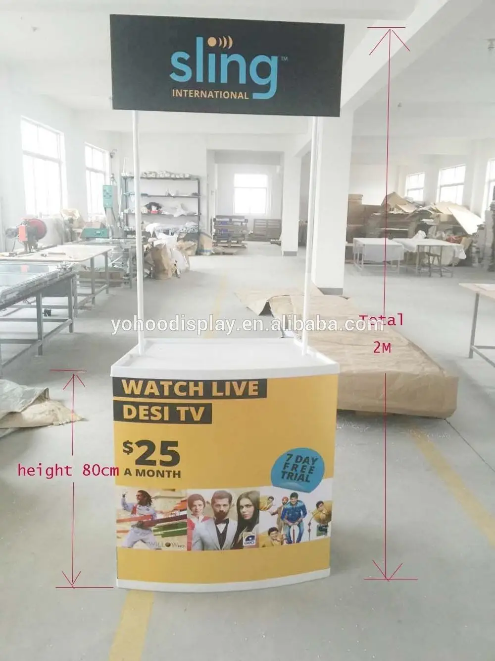 High Quality Promotion Table for Exhibition with PP Material