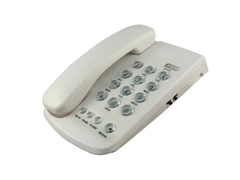 Landline Phone Corded Line Telephone Pulse/tone Switchable - Buy ...
