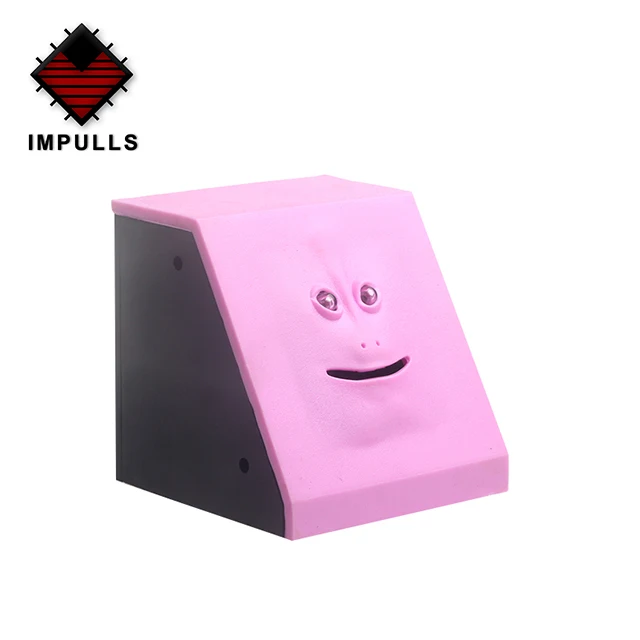 Face Money Eating Box Automatic Saving Bank Chewing Piggy Bank Cat Safe ...