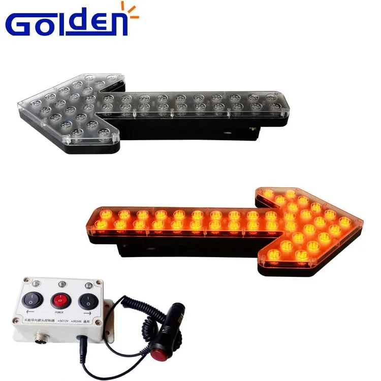 Road Sign Construction Vehicle Warning Directional Amber Led Arrow ...