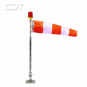 Airport Lighted Windsock/icao Faa White And Orange Windsock Heliport ...