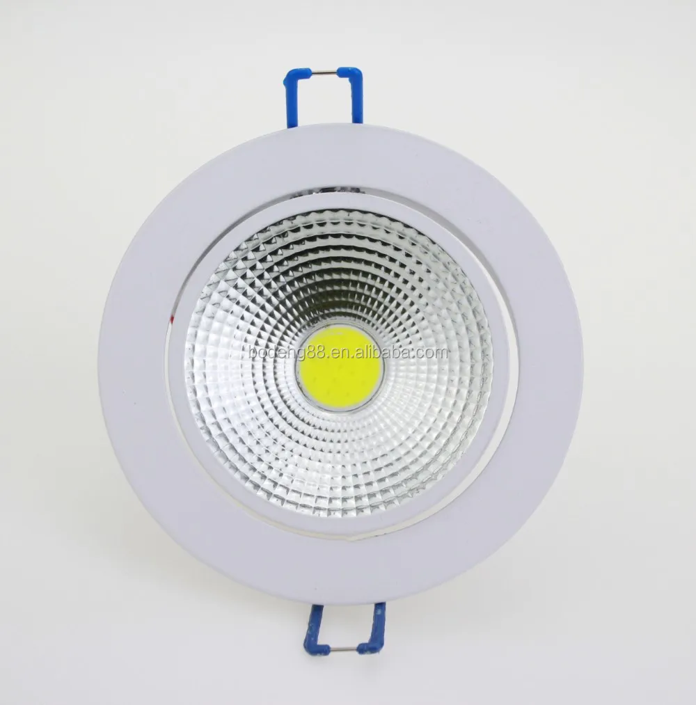 White Aluminium Recessed Angle Adjustable 3W 7W COB LED Spot Light ...