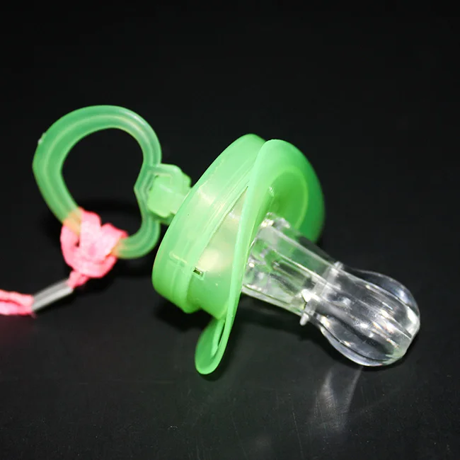 Colorful Night Light Flash LED Pacifier Rave Binkie Toy