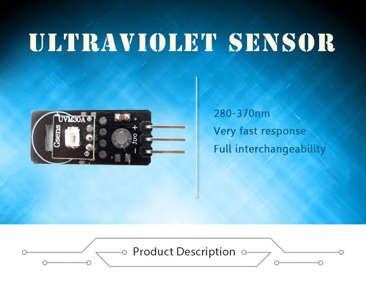 0-1v Output Ultraviolet Ray Detection Module Price Uv Flame Sensor ...