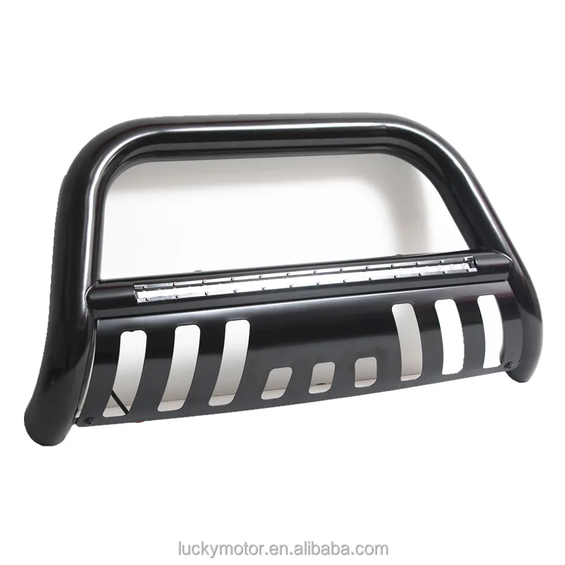 3" Black Bull Bar With Led Light Bar For 4x4 Toyota Tacoma 05-15year ...
