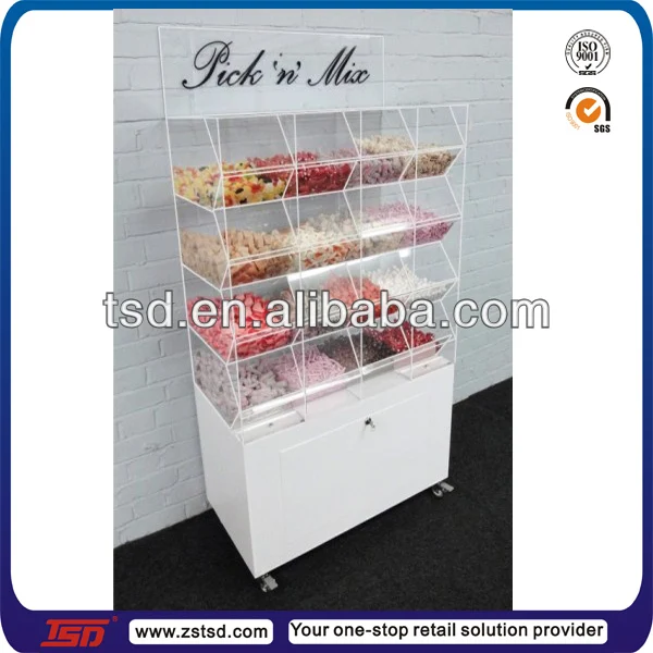 24 Compartments Food Display Containers/container Stand Acrylic Bins ...